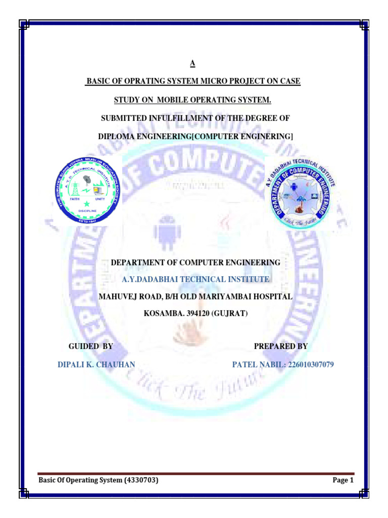 NBL Os Micro Project | PDF