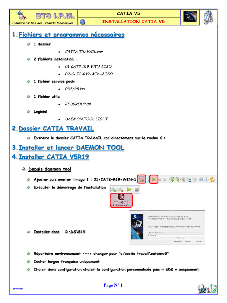 Installation de CATIA V5 R19 | PDF | Ordinateurs