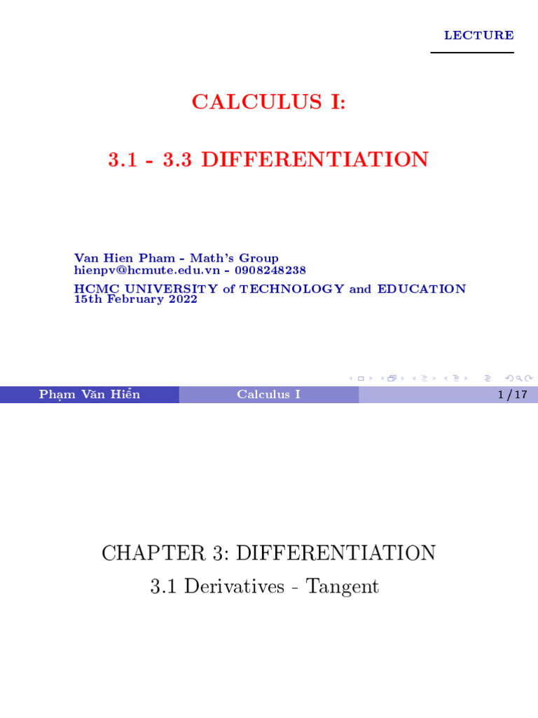 Chapter3 3 1-3 3 Derivation | PDF | Derivative | Slope