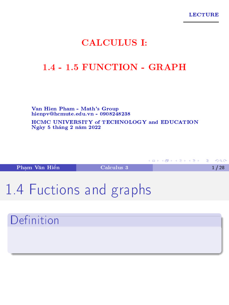 Chapter1 1 4-1 5 FunctionAndGraphs | PDF