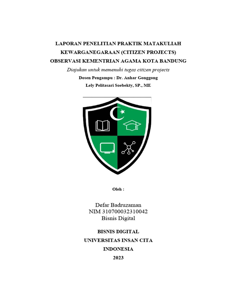 Defar Badruzaman Kewarganegaraan | PDF