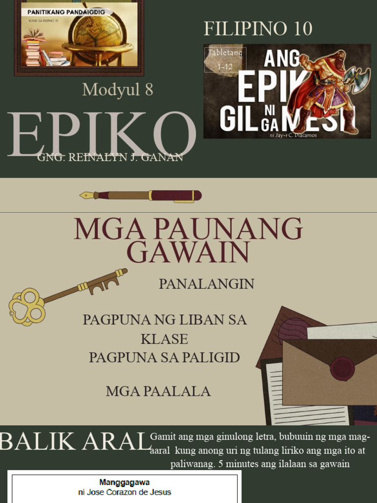 Q1-Ang Epiko Ni Gilgamesh | PDF