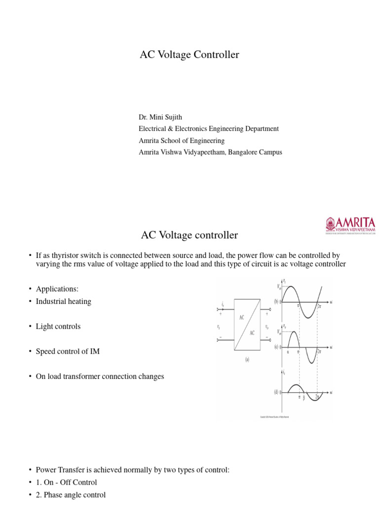 AC Voltage Controller | PDF