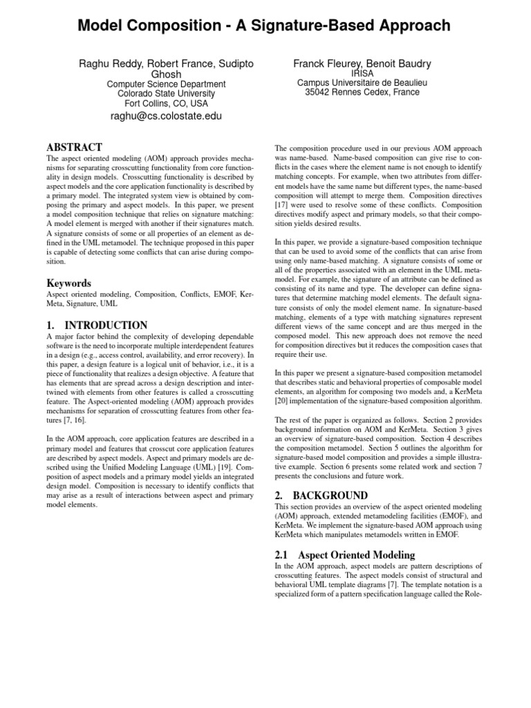 A Signature-Based Approach | PDF