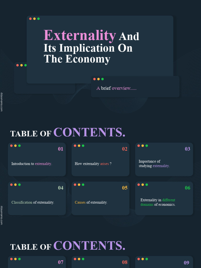 Externality Final Presentation | PDF | Externality | Economies