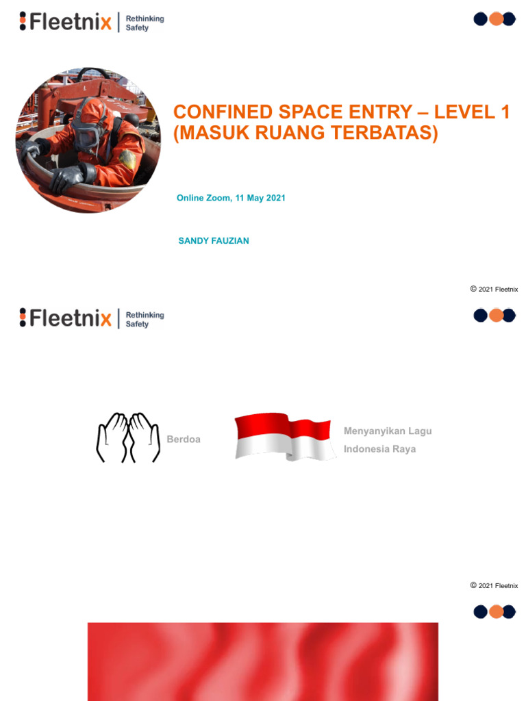 Confined Space Entry Level 1 Material | PDF