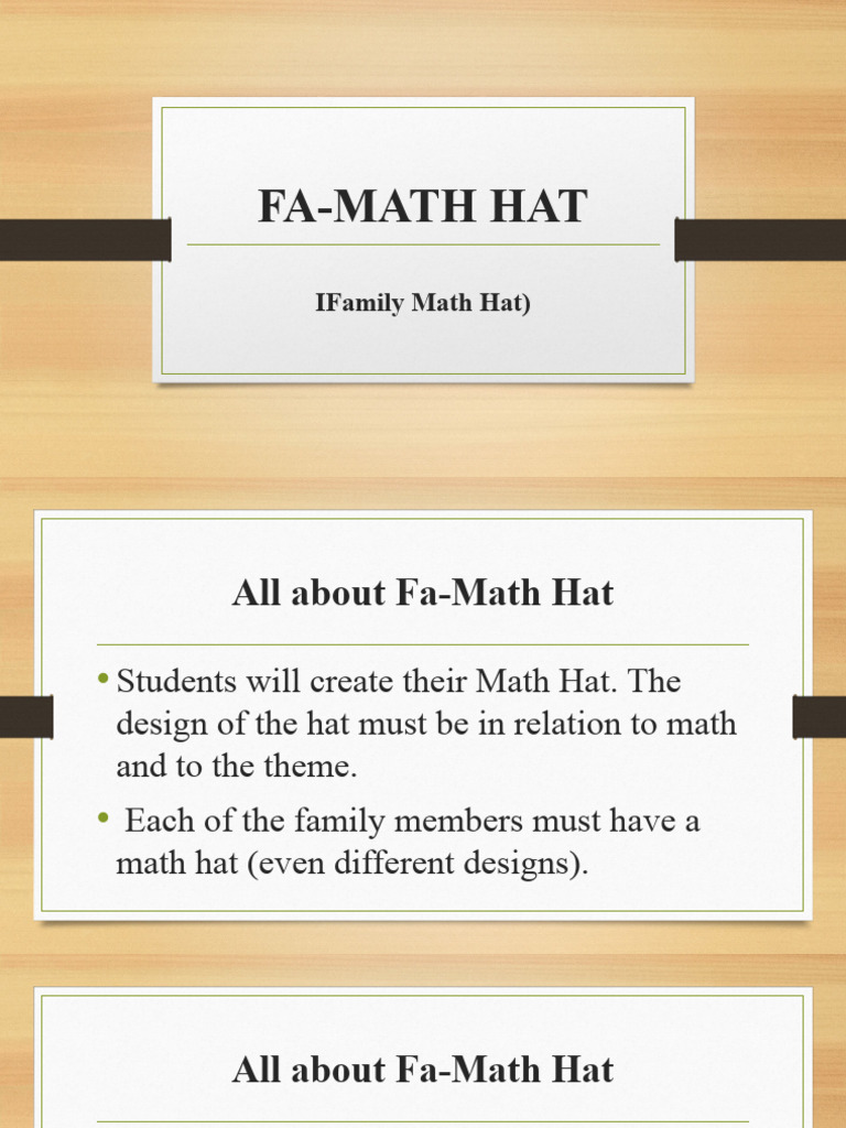 Fa-Math Hat | PDF