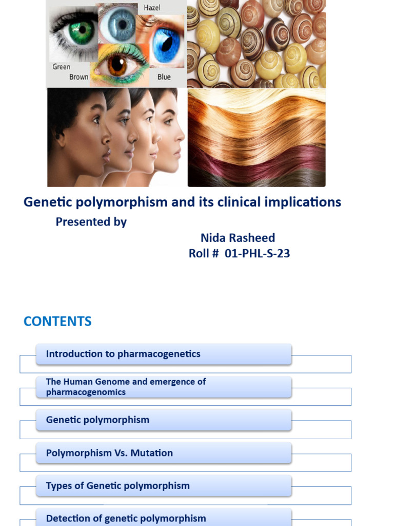 Genetic Polymorphism and Pharmacogenetics | PDF | Pharmacogenomics ...