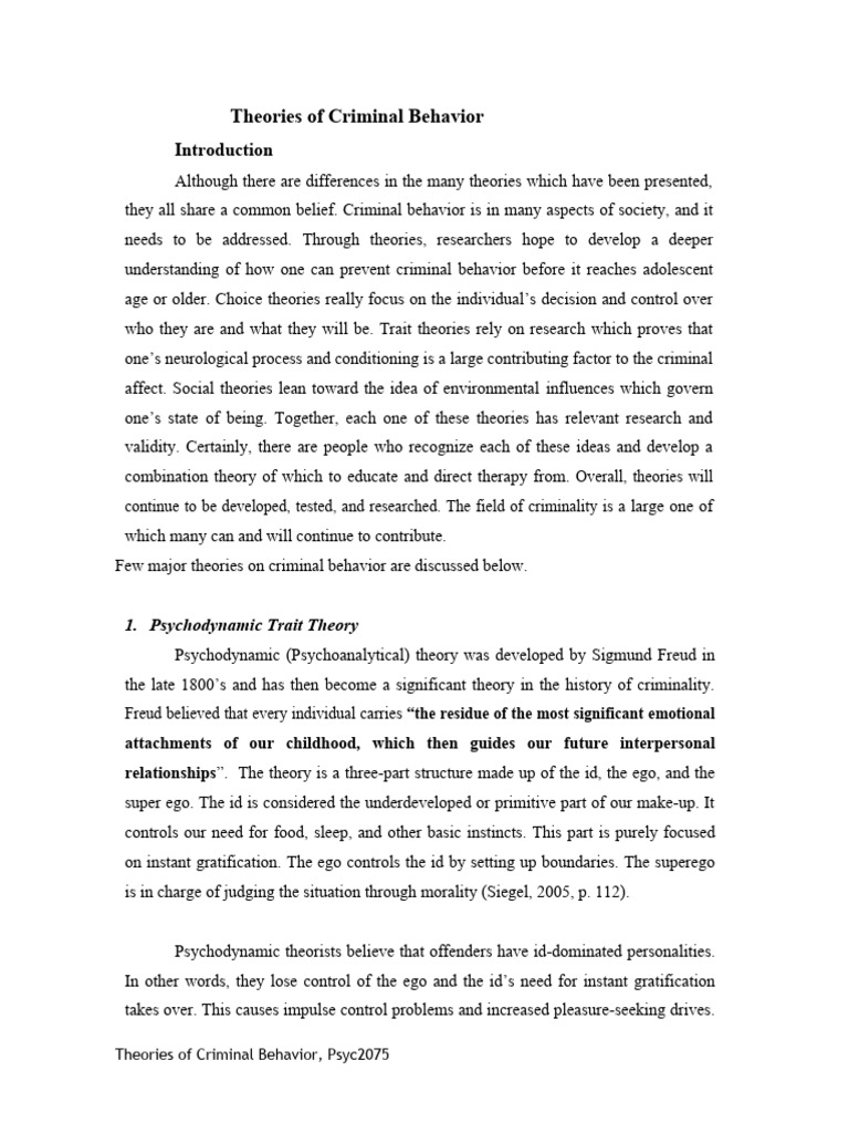 Theories of Forensic Psyhcology-Final | PDF | Social Science | Science ...