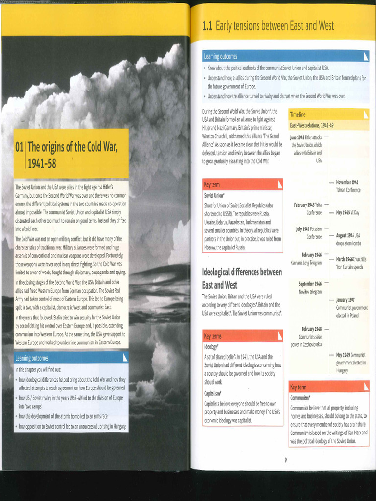 Chapter 1 - Origins of The Cold War 1941 - 58 | PDF