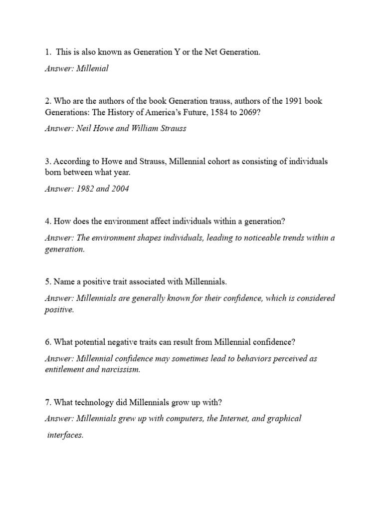 Understanding Millennial Traits and Values | PDF | Millennials | Brand