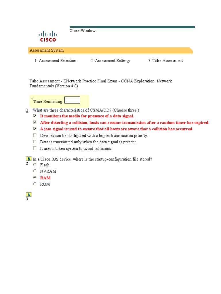 Prctice Final Exam Ccna1 Pdf Router Computing Computer Network