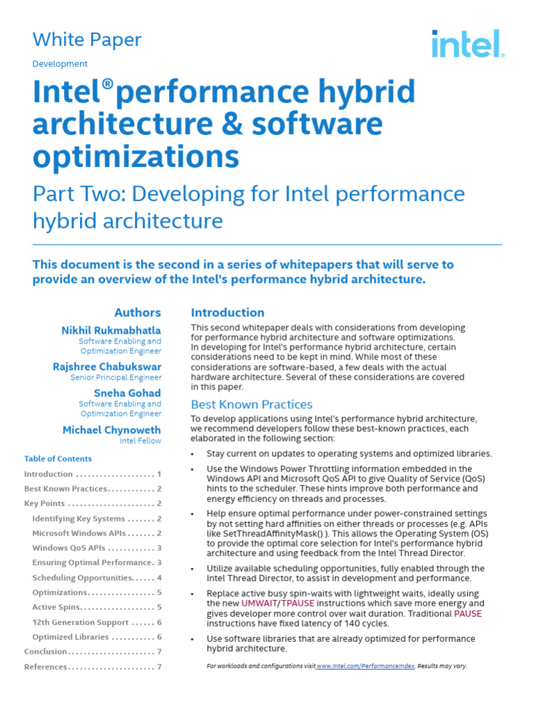 Hybrid WP 2 Developing v1.2 | PDF | Thread (Computing) | Multi Core Processor