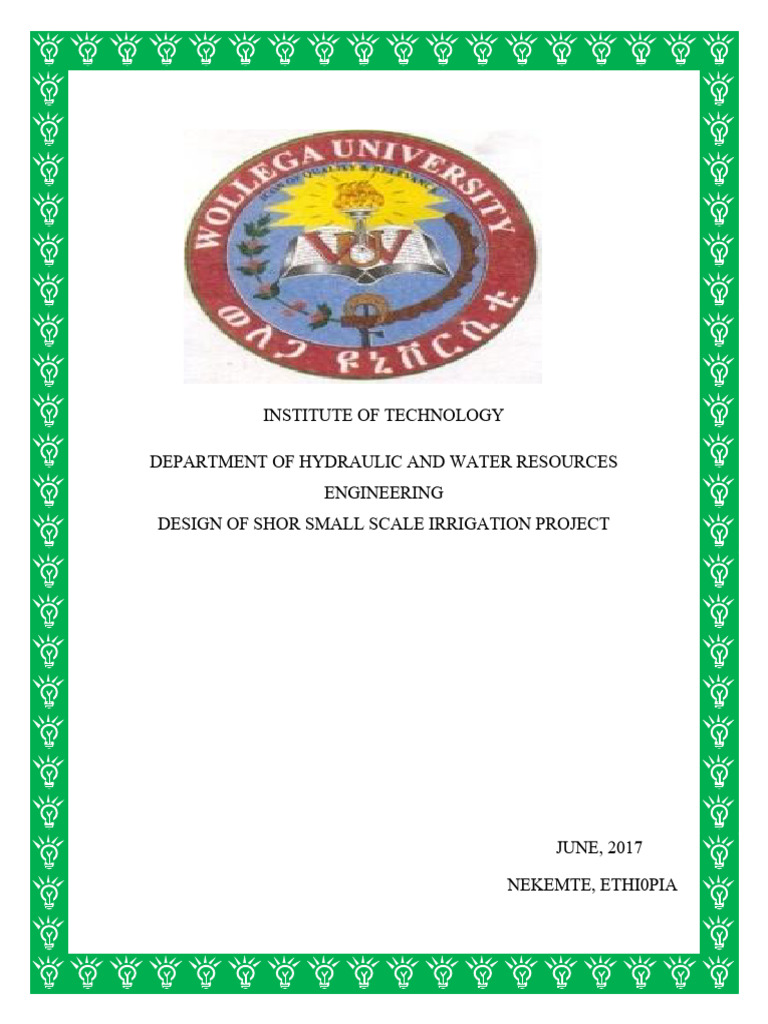 1 Shor Small Scale Irrigation Project Finished End Last | PDF ...