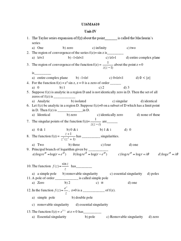 Complex QB - Unit IV | PDF | Mathematical Concepts | Asymptotic Analysis