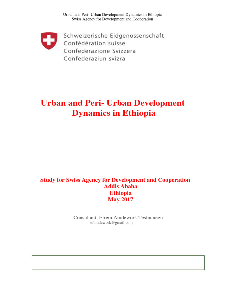 Urban Country Study Ethiopia | PDF | Ethiopia | Urbanization