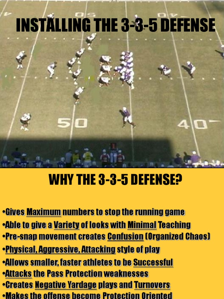 Installing the 3-3-5 Defense Guide | PDF | Sport Variants | American ...