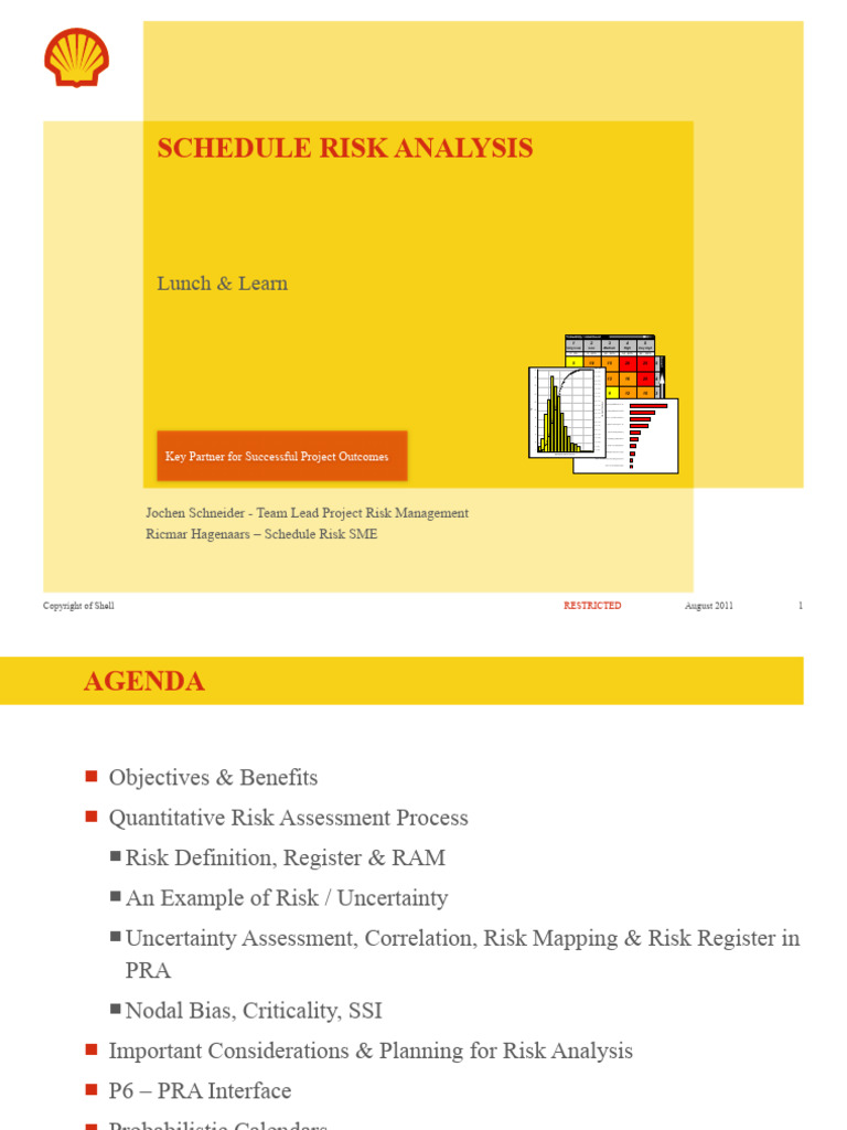 03-02 Schedule Risk Analysis (SRA) - SRA For Planners Lunch and Learn ...
