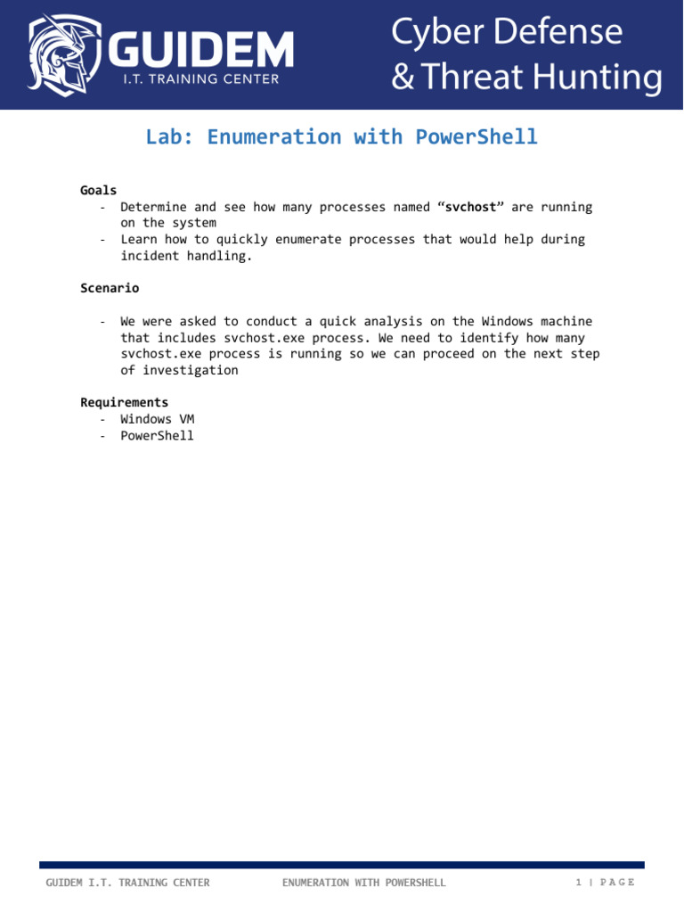 Enumeration With Powershell 1 | PDF