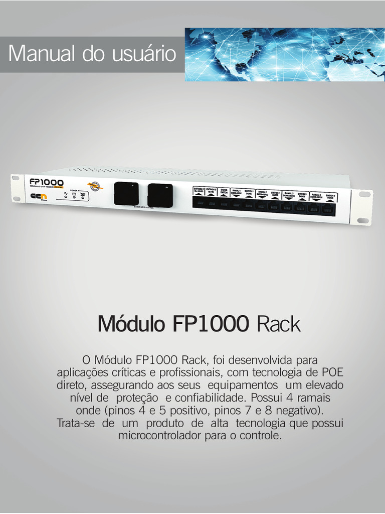 Manual Modulo FP1000 Rack Bege | PDF