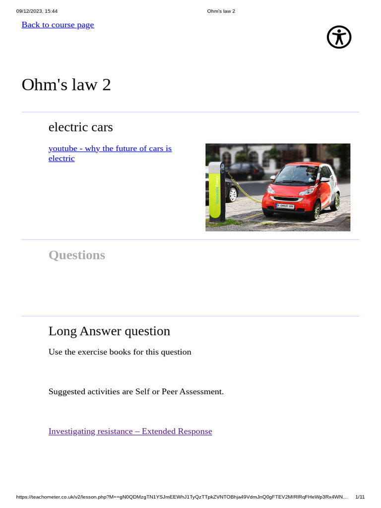 Ohm's Law 2 | PDF