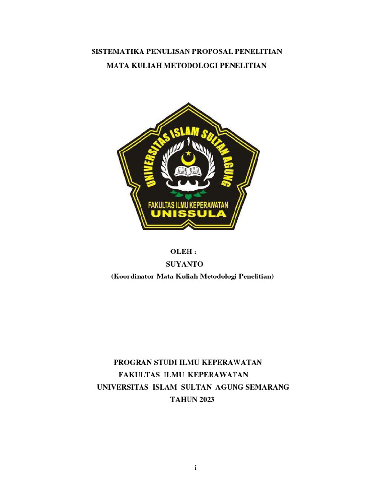Panduan Sistematika Proposal Metlit 2023 | PDF
