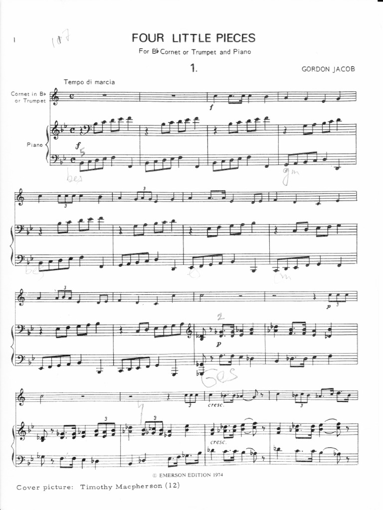 Gordon Jacob Four Little Pieces | PDF