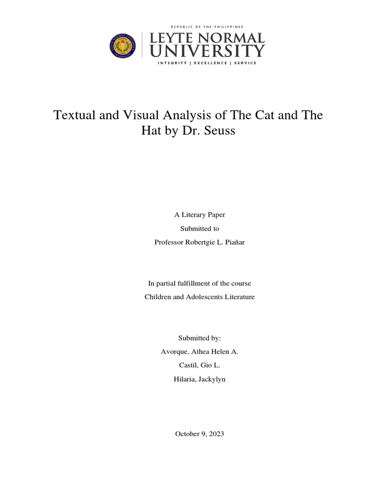 Analysis of Themes in The Cat in the Hat | PDF