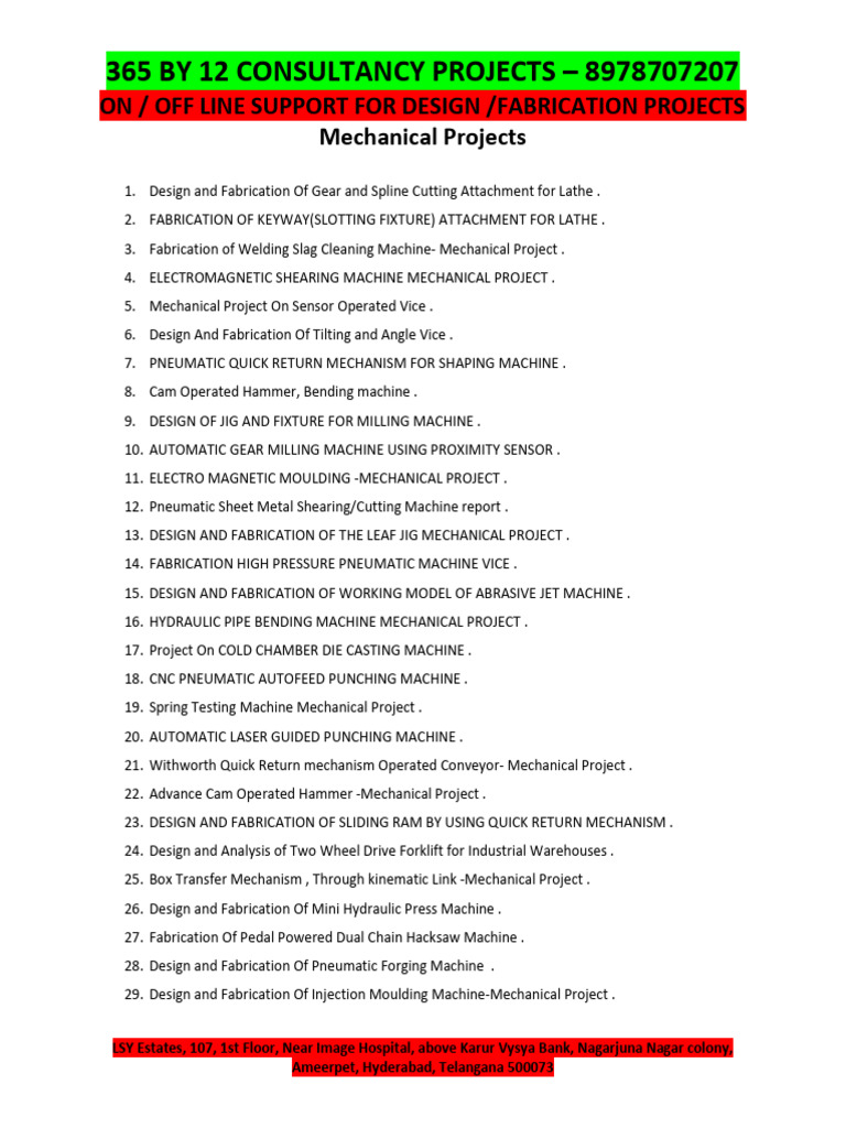 Mechanical Design and Fabrication Projects | PDF | Machines | Metal Fabrication