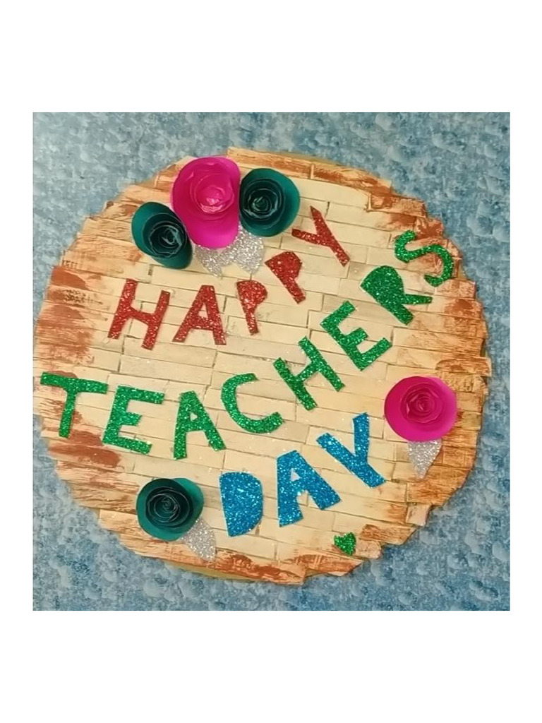 Manasa T.P Teachers Day Craft | PDF