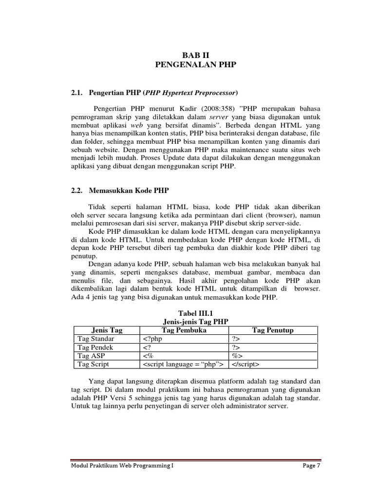 Modul PHP Fix | PDF Modul PHP Fix | PDF