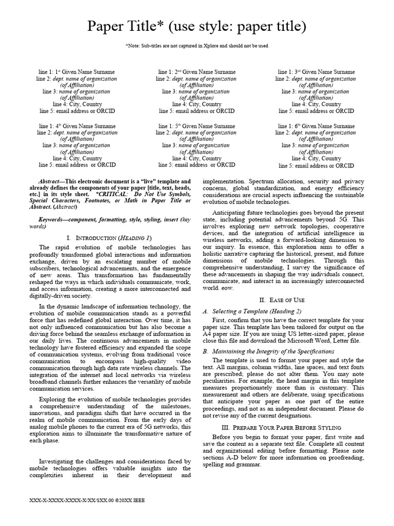 Conference Template A4 | PDF | Note (Typography) | Bracket