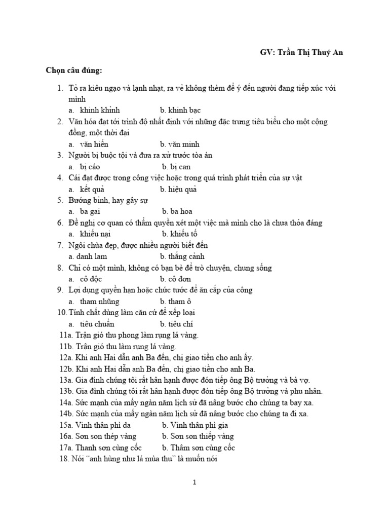 BÀI TẬP ÔN TẬP TVTH | PDF