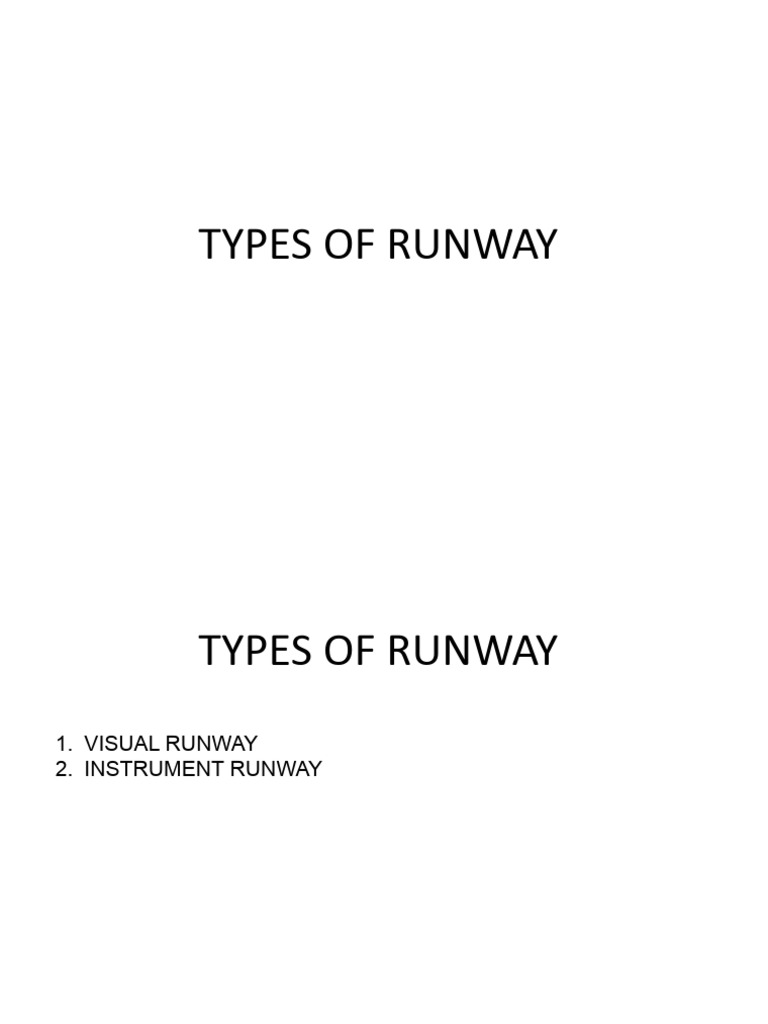 Types of Runway | PDF