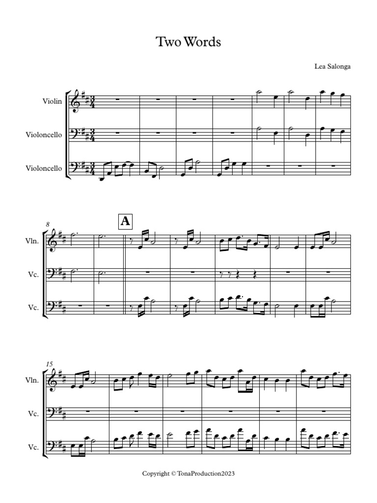 Two Words Lea Salonga | PDF