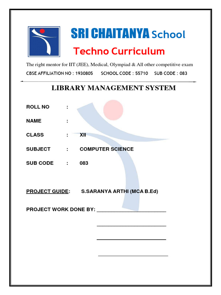 Project Front Page | PDF