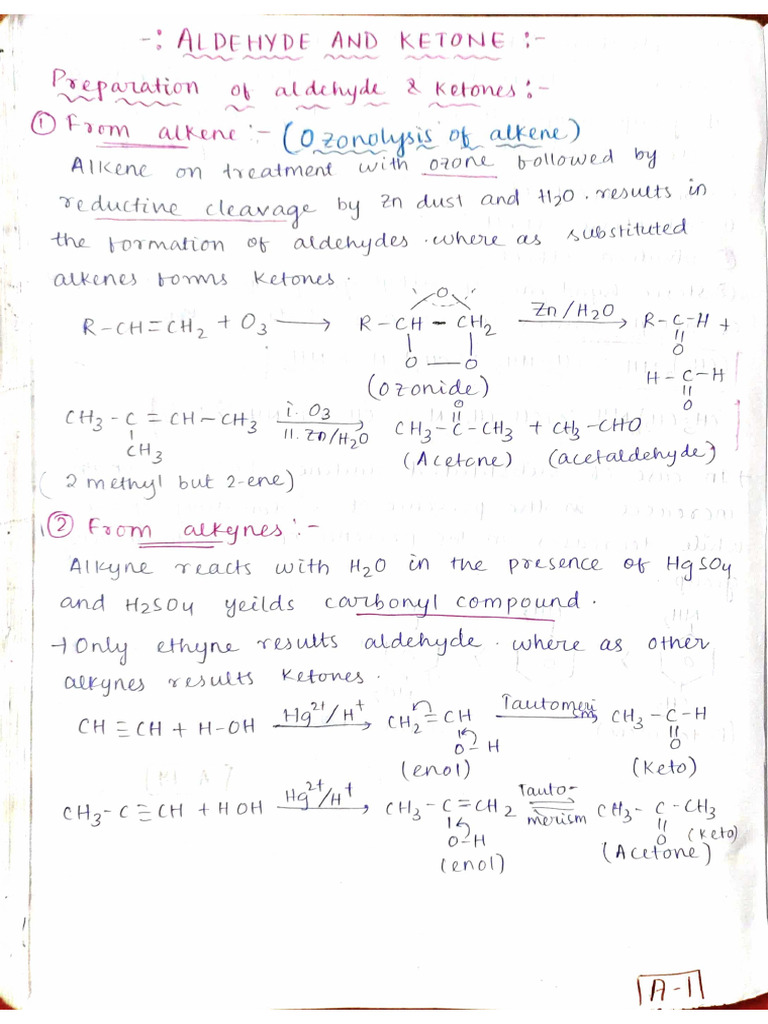Aldehyde Ketone Part 1 | PDF