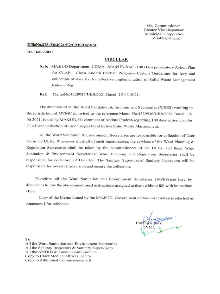 User Charges Circular and Information | PDF | Waste | Biodegradation