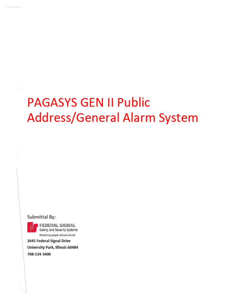 PAGA Specification | PDF