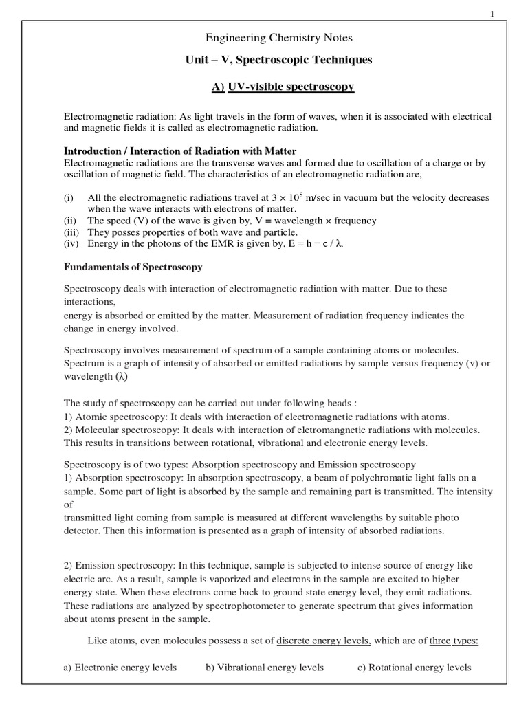 CHE Notes Unit - 5-1 | PDF
