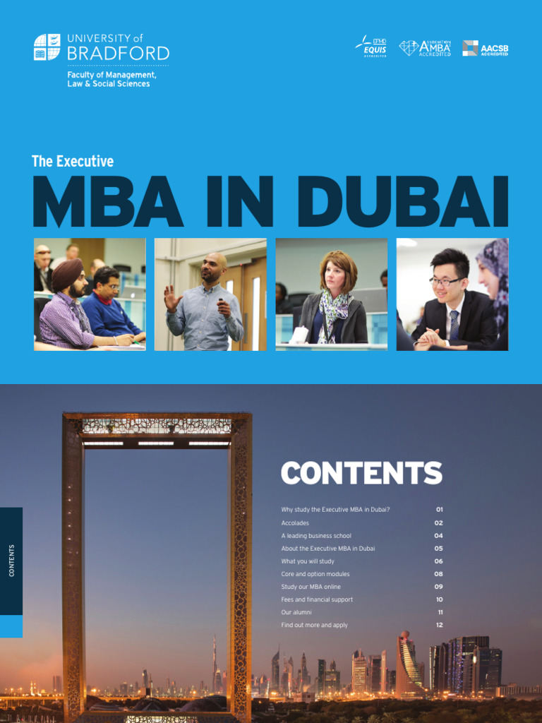Executive MBA in Dubai Brochure | PDF | Master Of Business ...