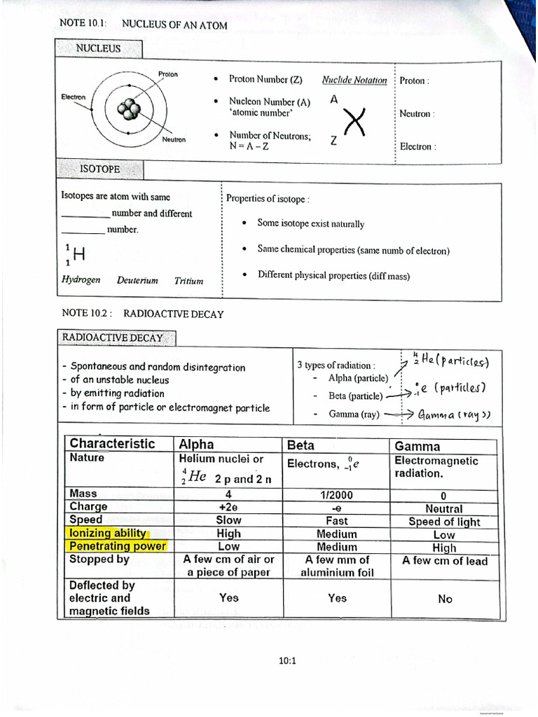 Physics Extra Class Radioactive | PDF