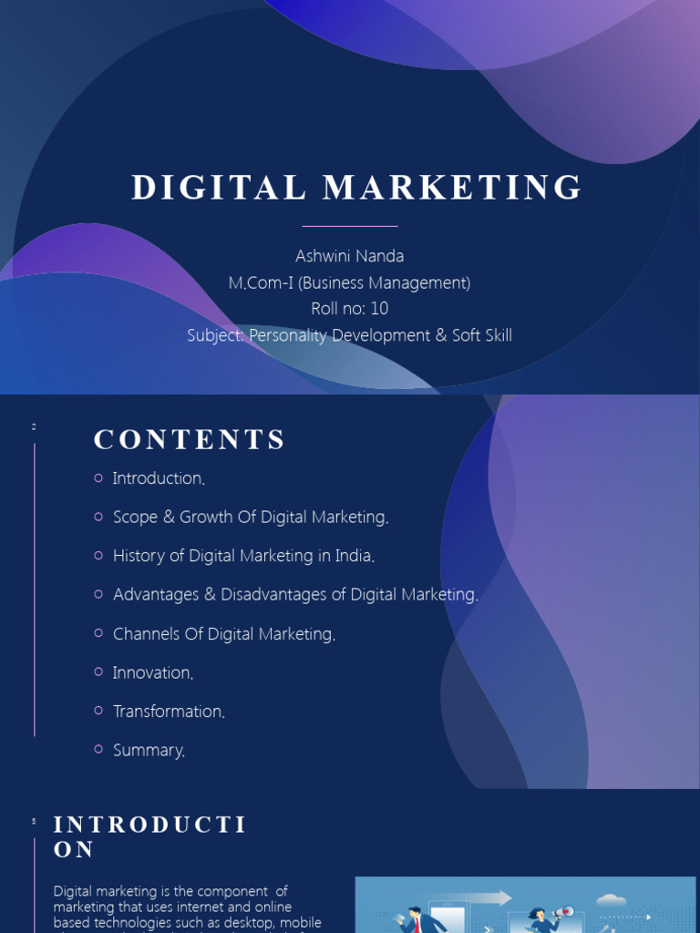 Digital Marketing | Download Free PDF | Digital Marketing | Marketing