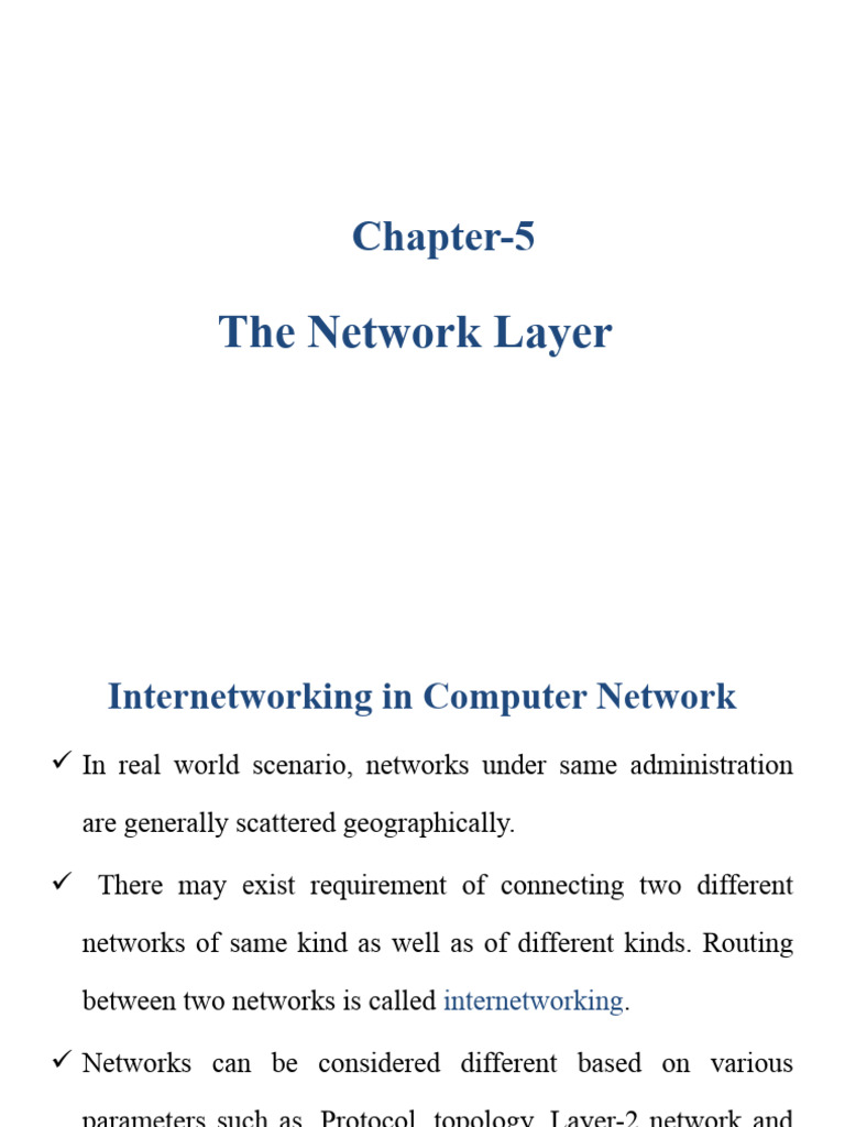 #Network Layer | PDF | Ip Address | Routing