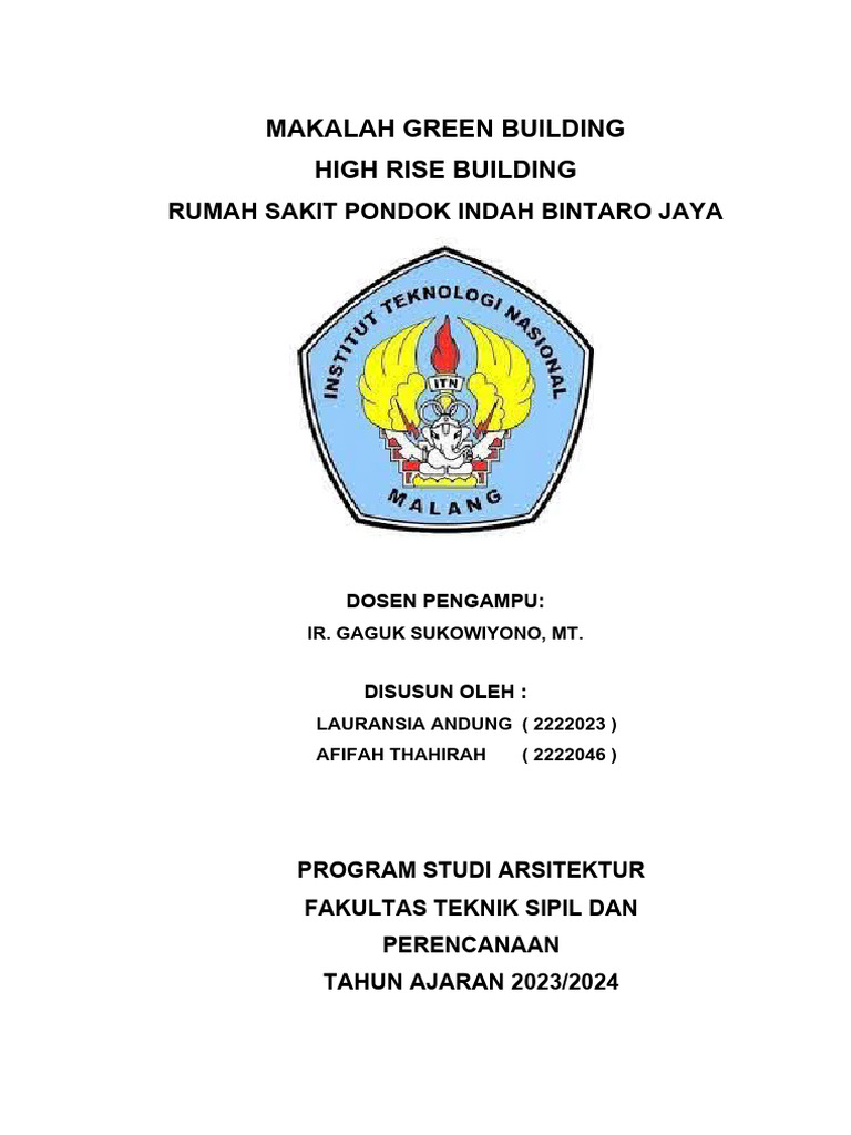 Makalah Green Building Laura DN Pipun | PDF