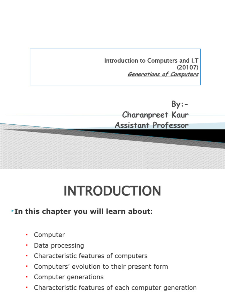 Generations | Download Free PDF | Integrated Circuit | Personal Computers