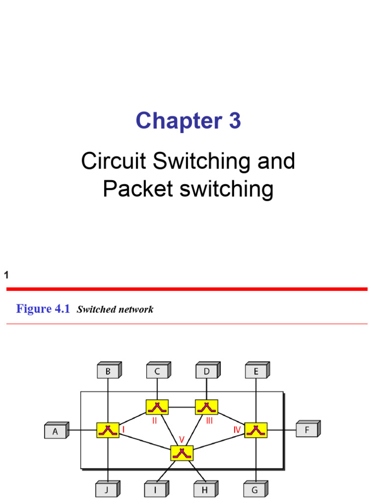 Chapter-4-Circuit Switching and Packet Switching | PDF
