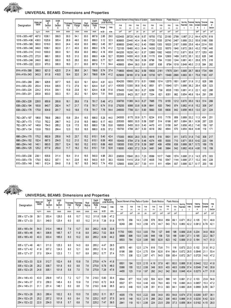 Universal Beam | PDF | Buckling | Physical Sciences