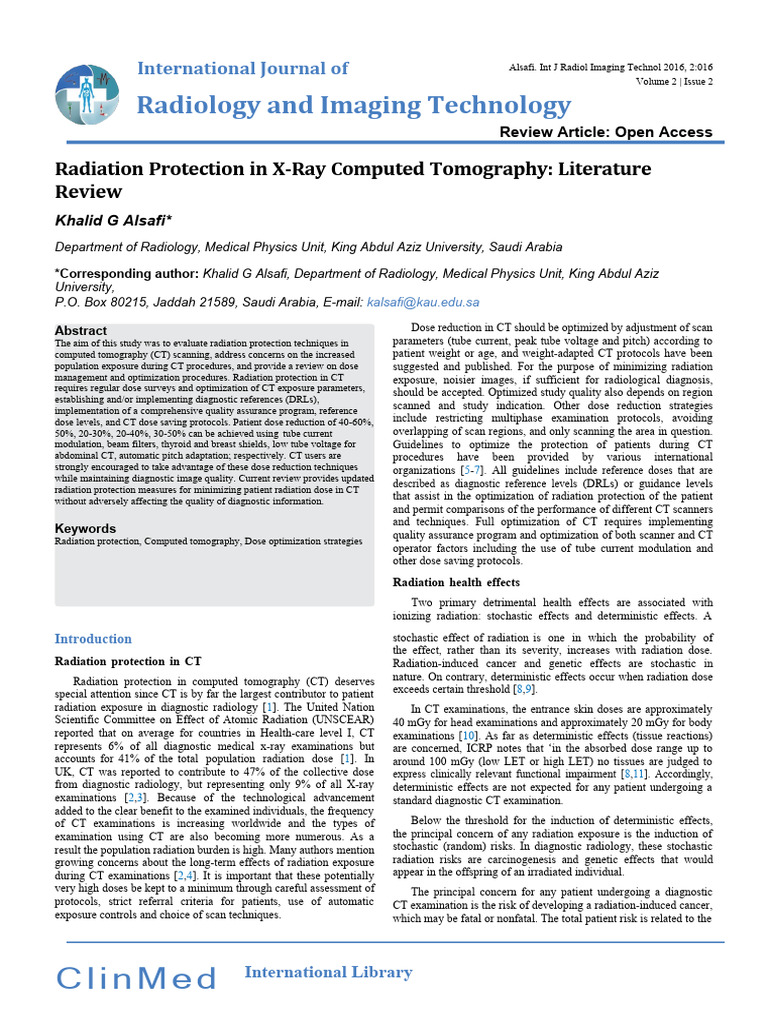 CT Radiation Protection | PDF | Ct Scan | Absorbed Dose