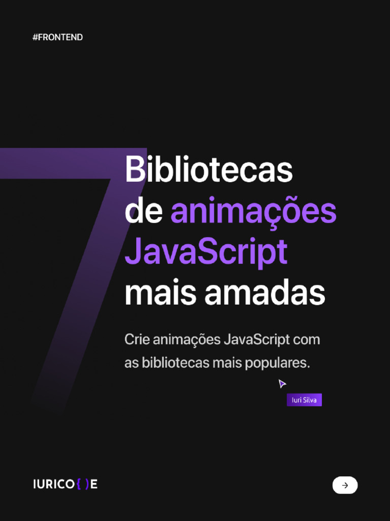 Bibliotecas de Anima Es JavaScript Mais Amadas | PDF